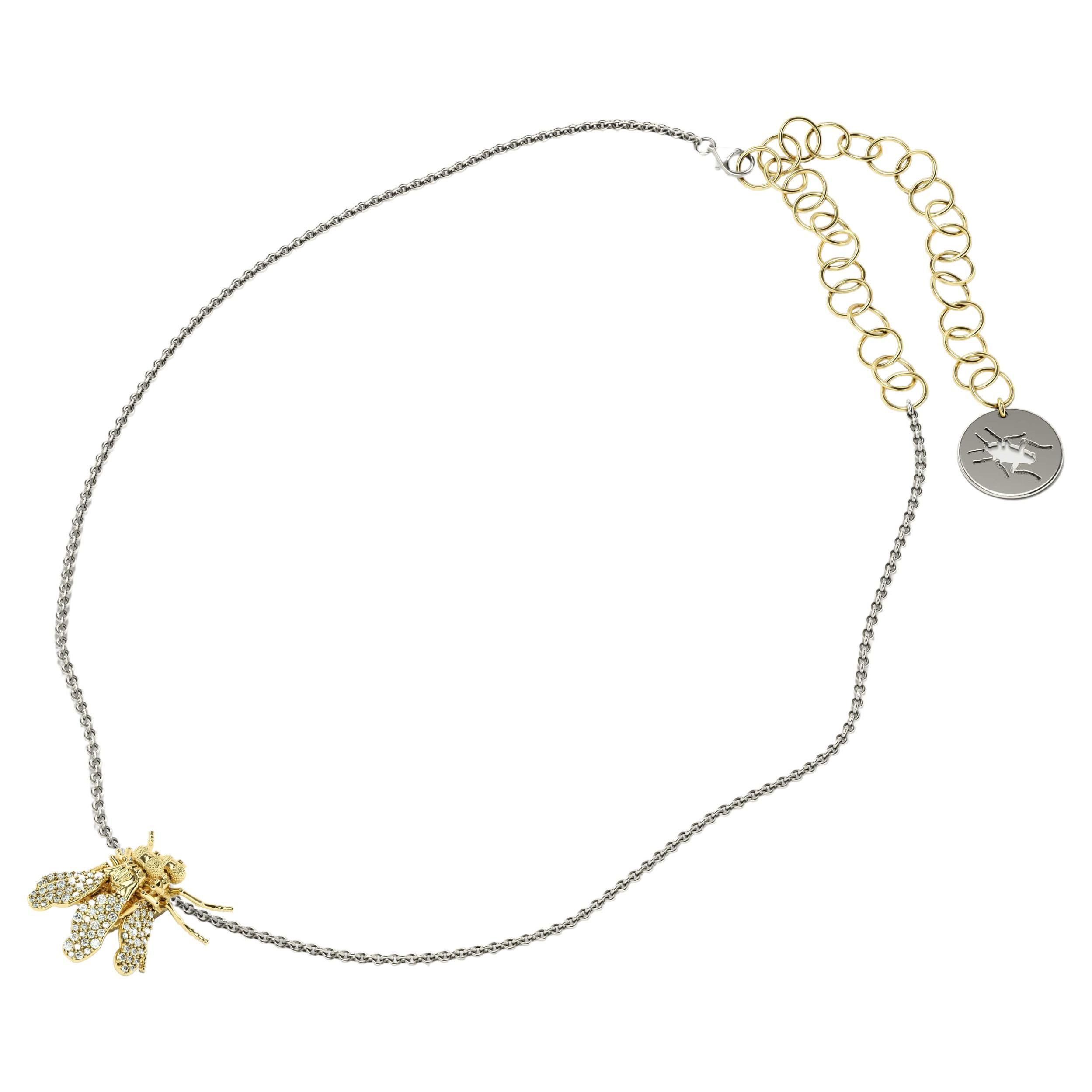 Samira 13 Pave Diamond Shark Tooth Pendant 18k Gold Handmade Chain ...