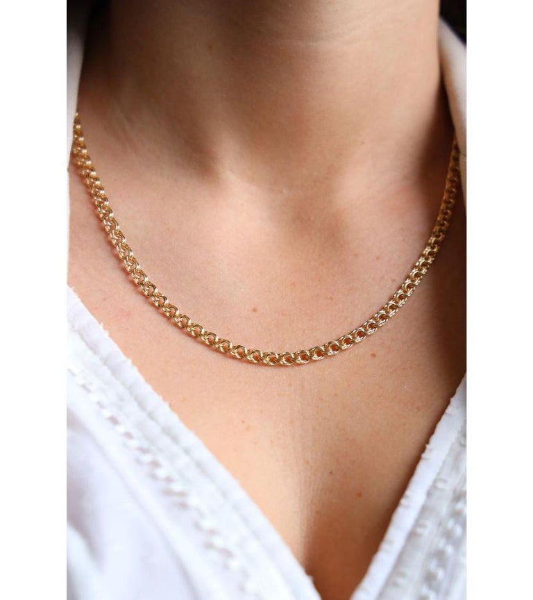 Chain Necklace Yellow Gold For Sale at 1stDibs