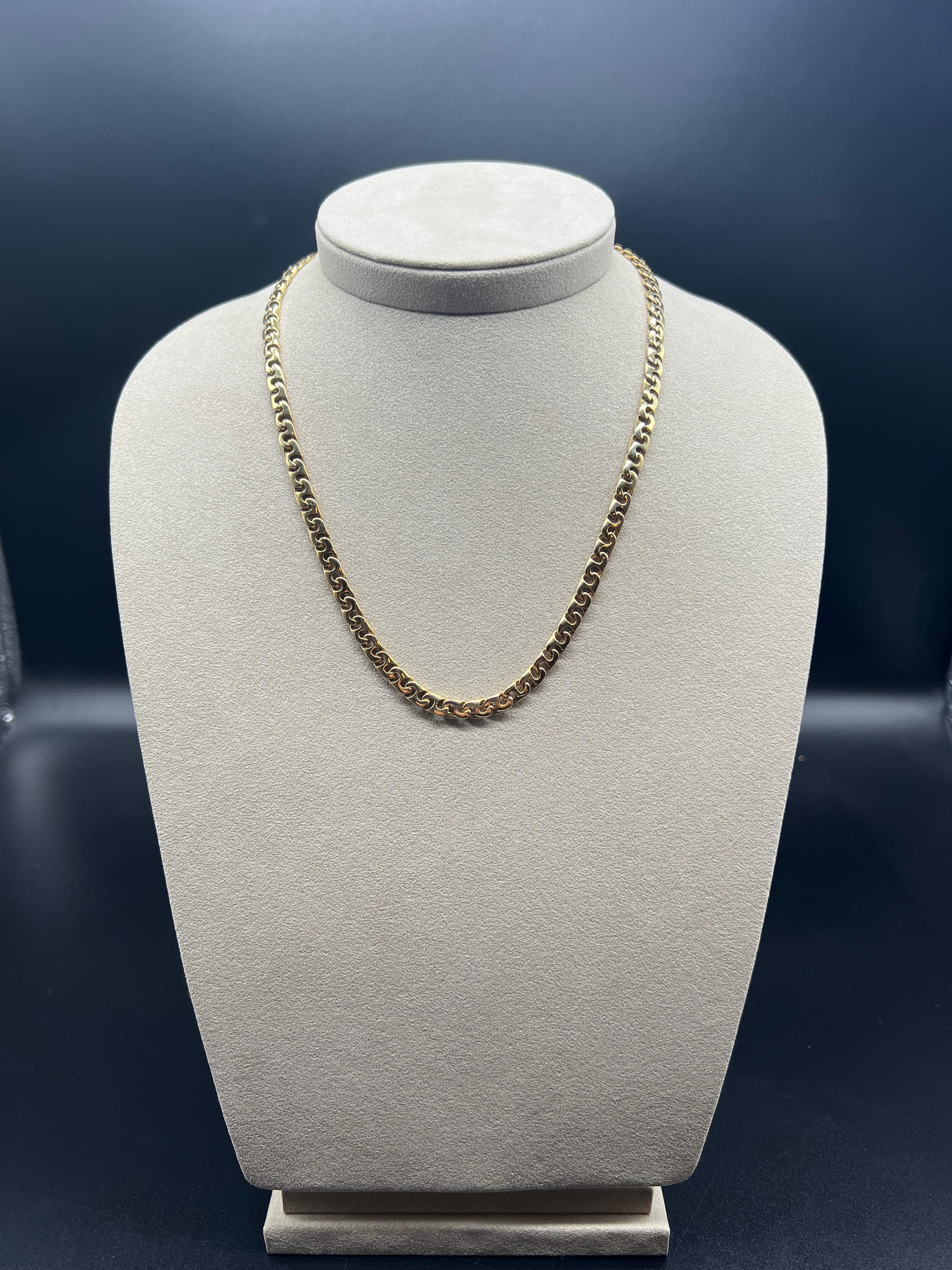 Chain Necklace Yellow Solid Gold at 1stDibs