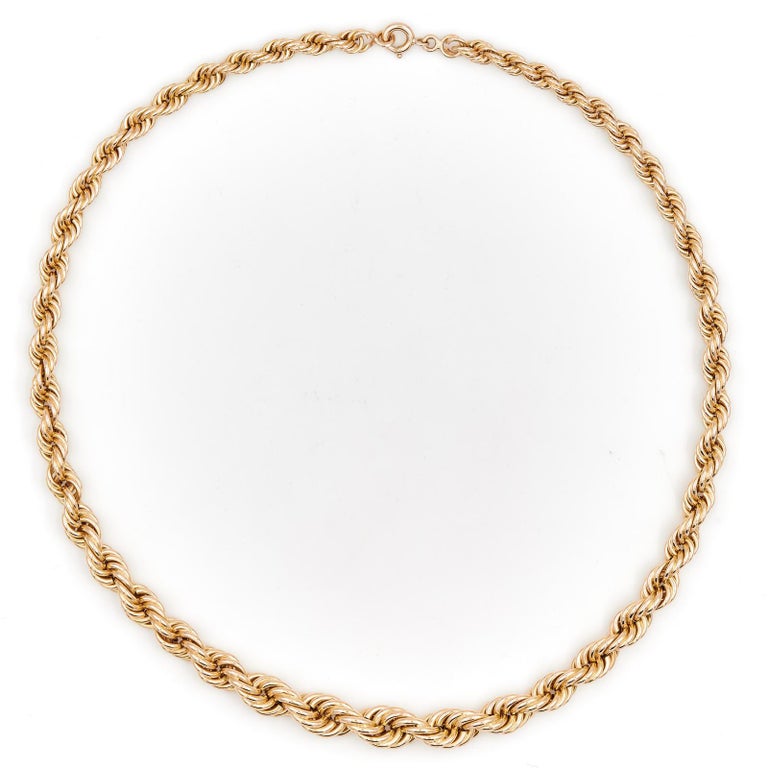 Chain Necklace Yellow Gold For Sale at 1stDibs