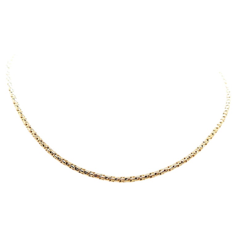 Chain Necklace Yellow Gold For Sale at 1stDibs