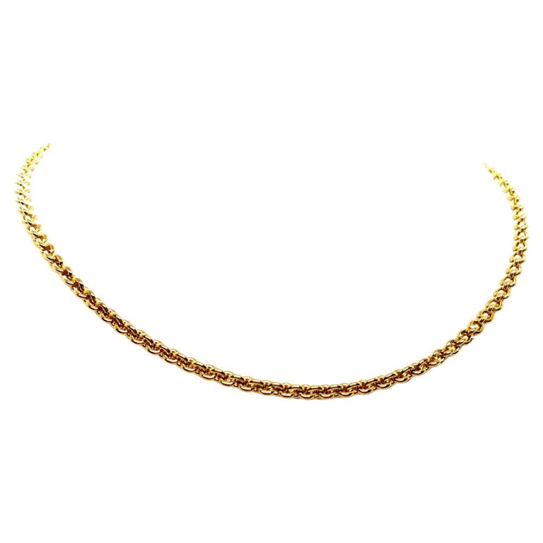 Chain Necklace Yellow Gold For Sale at 1stDibs