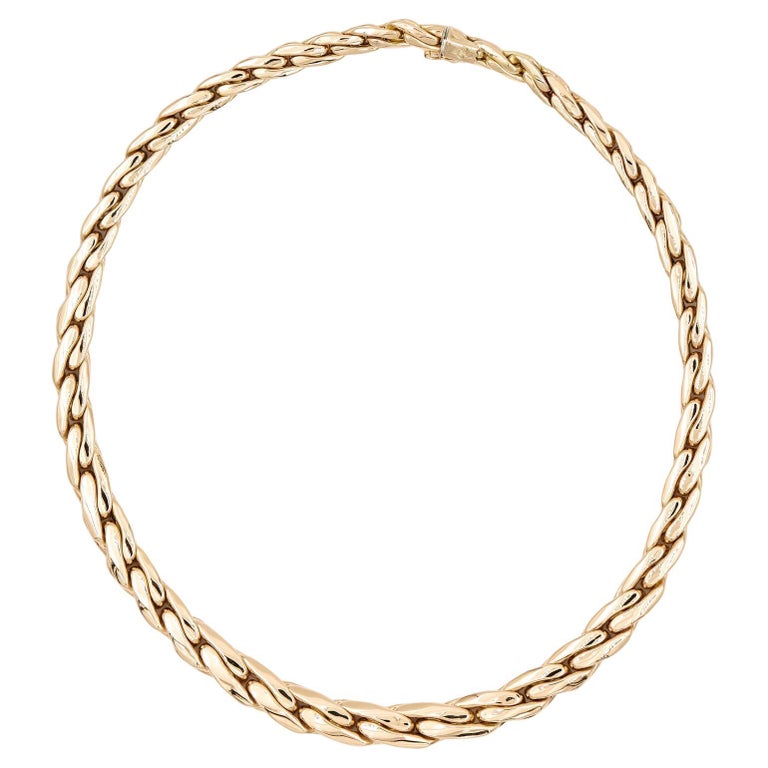 Chain Necklace Yellow Gold For Sale at 1stDibs