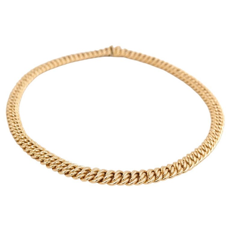 Chain Necklace Yellow Gold For Sale at 1stDibs