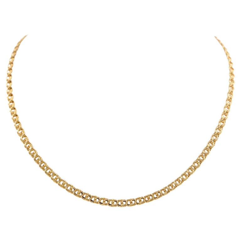 Chain Necklace Yellow Gold For Sale at 1stDibs