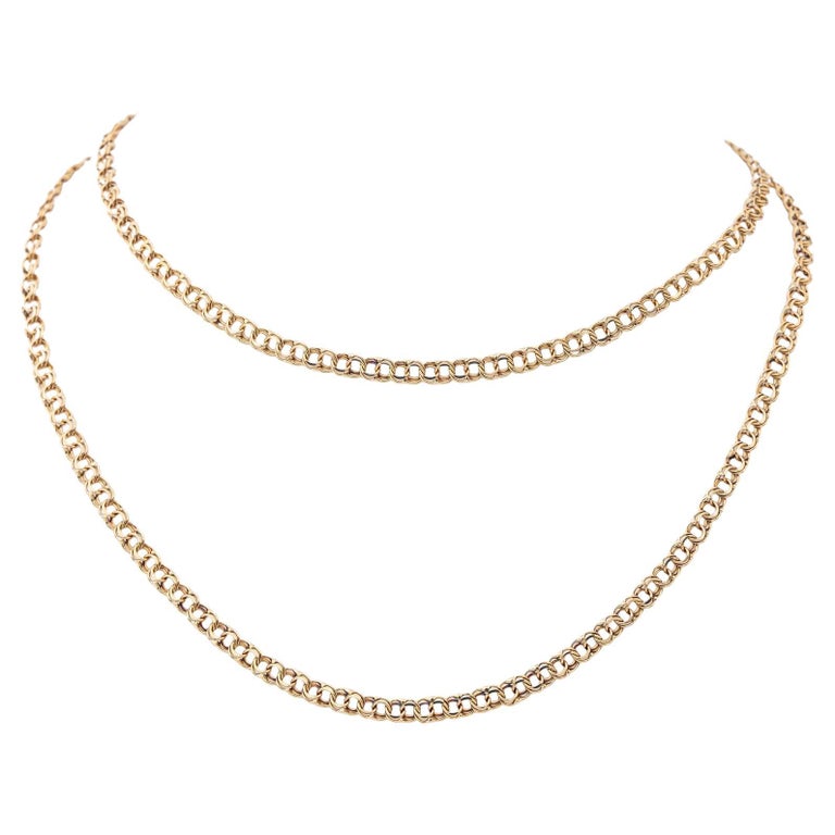 Chain Necklace Yellow Gold For Sale at 1stDibs