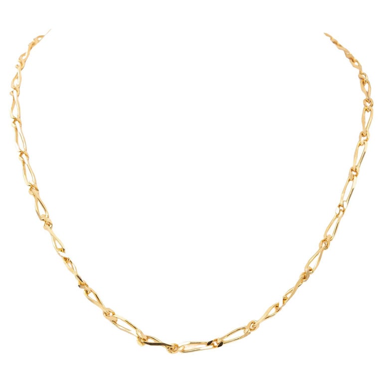 Chain Necklace Yellow Gold For Sale at 1stDibs
