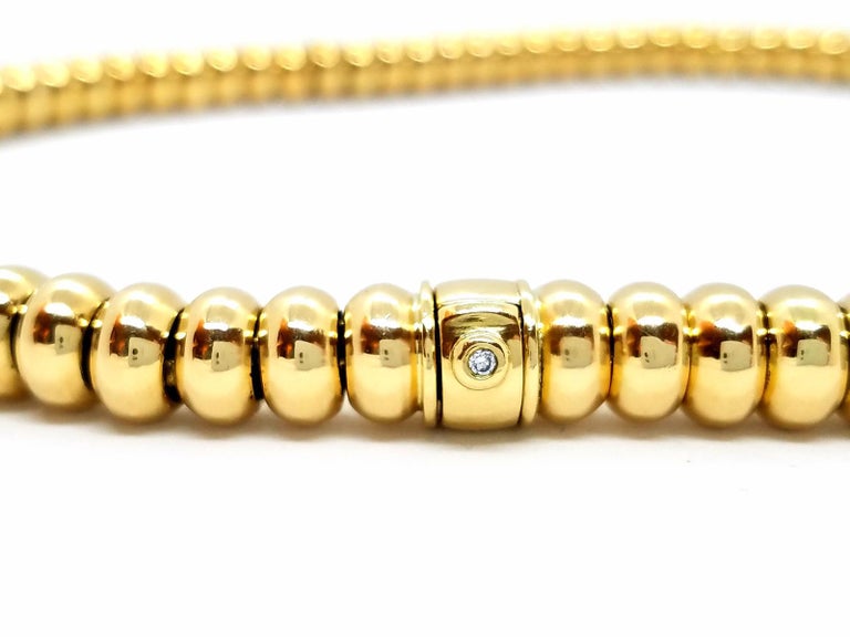 Chain Necklace Yellow Gold Diamond For Sale at 1stDibs