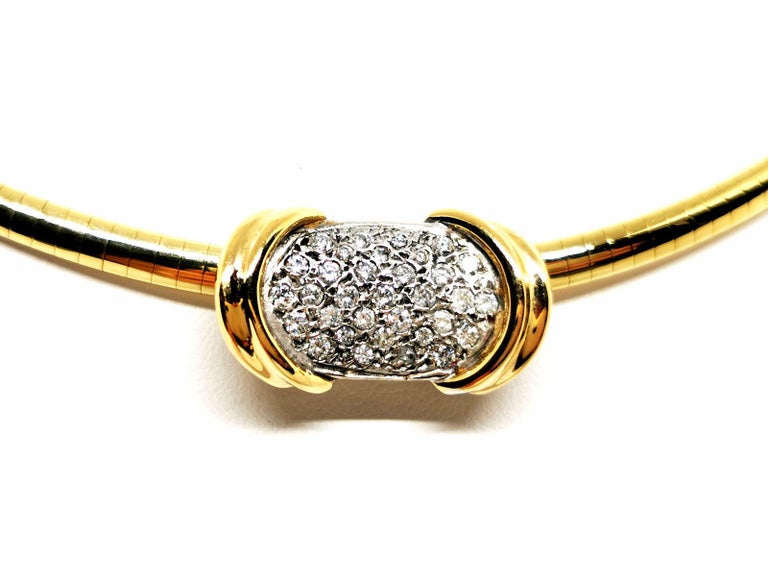 Chain Necklace Yellow Gold Diamond For Sale at 1stDibs