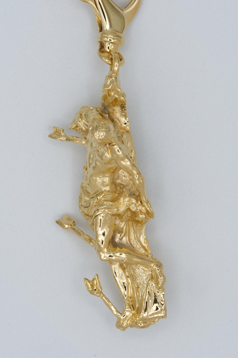 Silver chain with Big Pendant "Saint Sebastian the Martyr" For Sale at ...