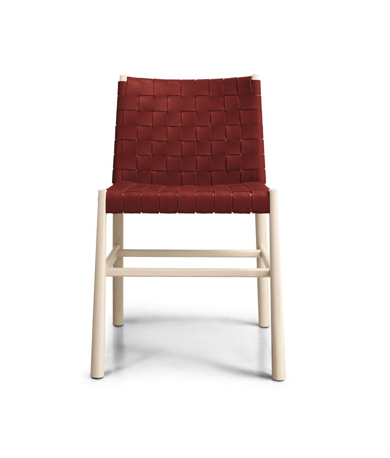 Chair Art, 0023-CU Julie Beechwood Painted and Thick-Leather Different ...