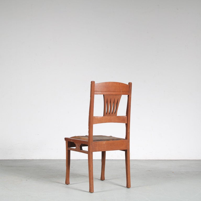 Chair by Gerrit Willem Dijsselhof for E.J. van Wisselingh, the Netherlands 1900 For Sale at 1stDibs