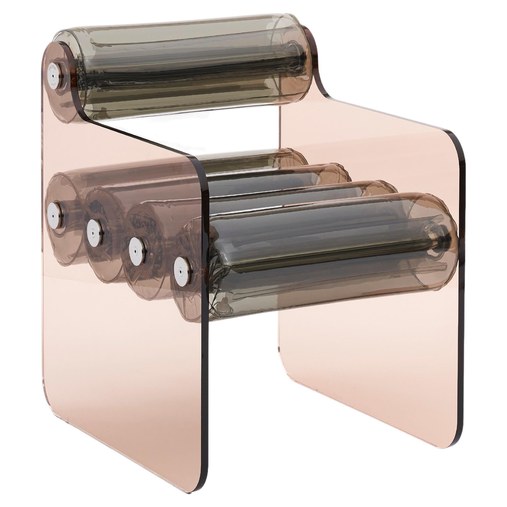 Chair MW04 Bronze - Made to measure - Sides in PMMA - Handmade in ...