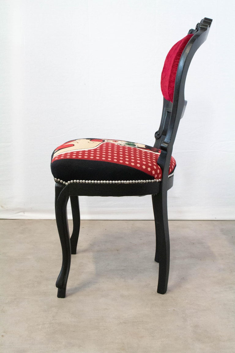 Chair Pin Up Napoleon III French Upholstered Late 19th Century For Sale ...