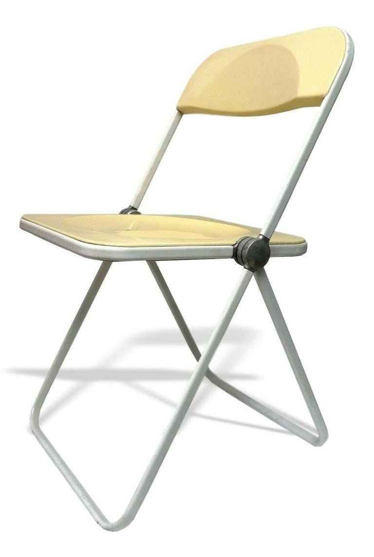 Chair "Plia", Rare White Version, Design Giancarlo Piretti for Anonima ...