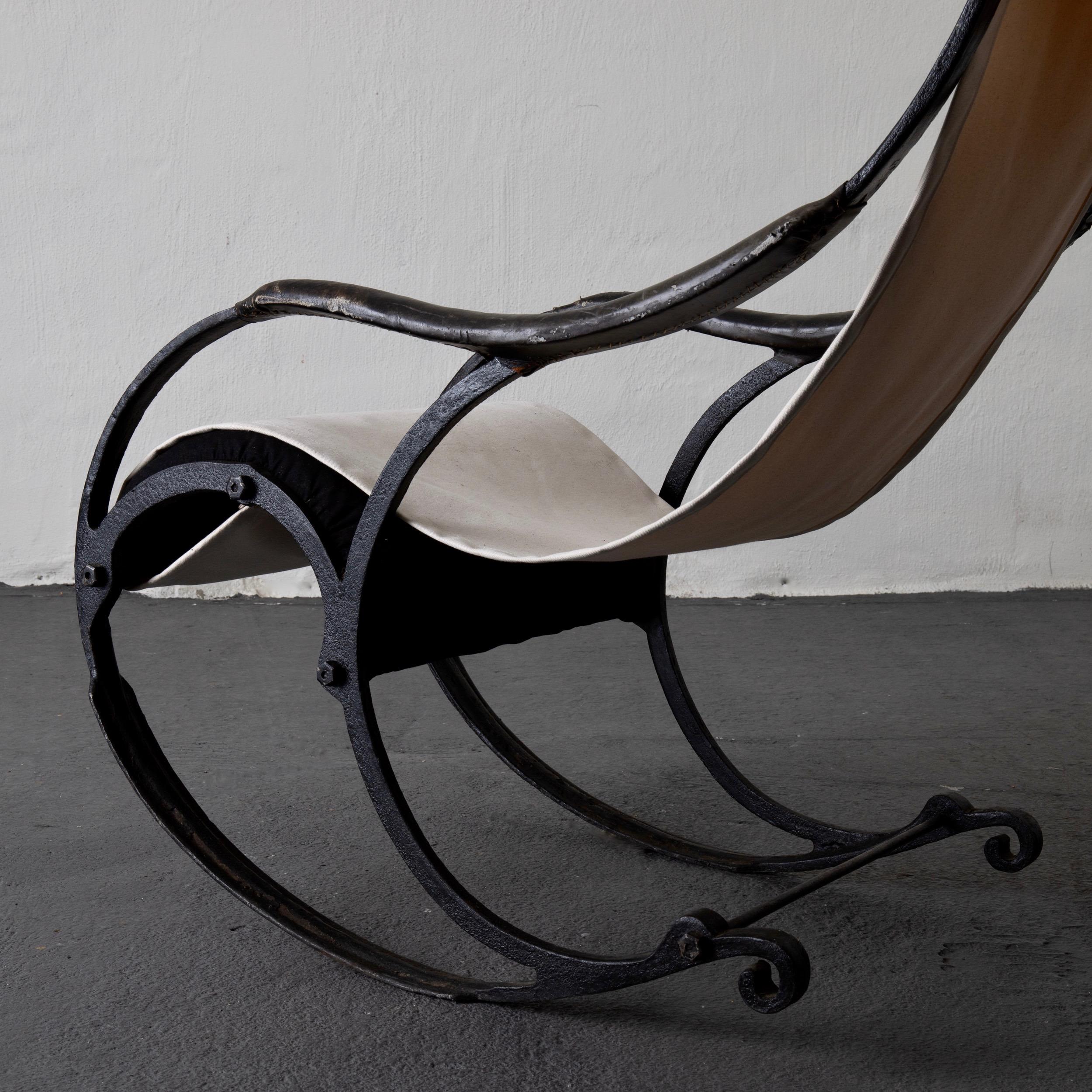 Chair Rocking English 19th Century Black White England For Sale at ...