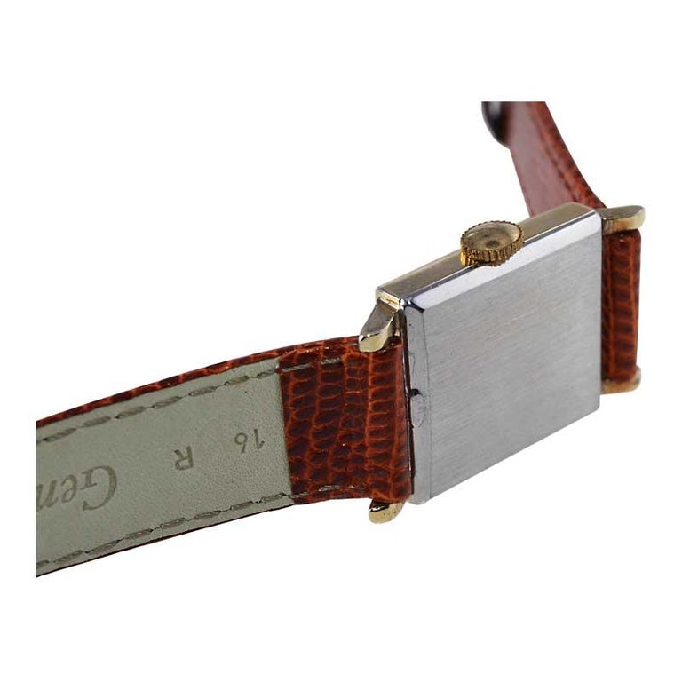 Chalet Gold Filled Art Deco Tank Style Watch from 1940's For Sale at ...