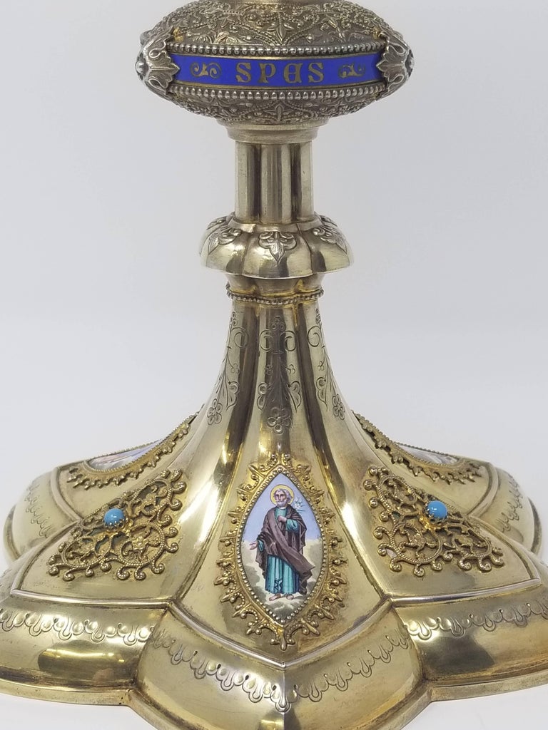Chalice/ Paten, Silver Gilt, Louis Giles, Lyon For Sale at 1stDibs