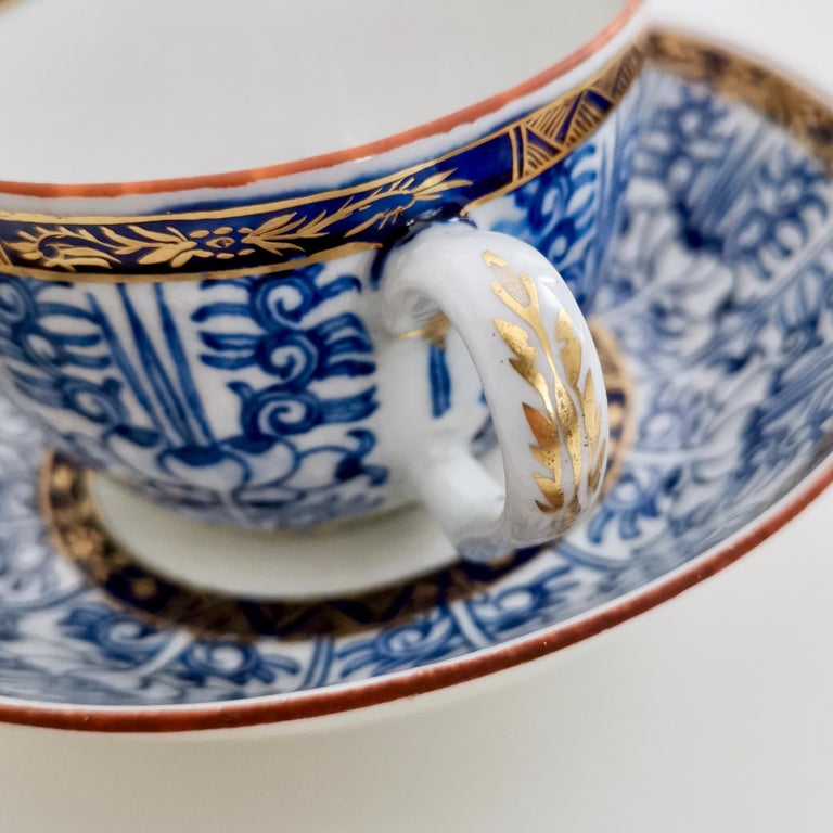 Chamberlain Worcester Porcelain Teacup, Blue Lily Pattern, circa 1815 ...