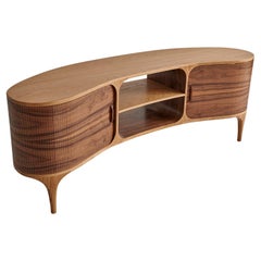 Aero Audio Rack in Solid Natural Walnut For Sale at 1stDibs