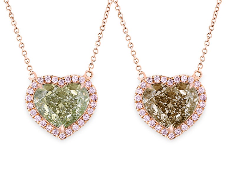 Chameleon Diamond Necklace, 4.41 Carats For Sale at 1stDibs