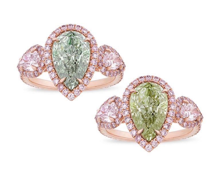 Chameleon Diamond Ring, 2.14 Carat at 1stDibs | chameleon for sale