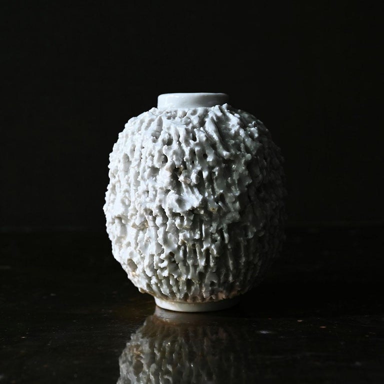 ‘Chamotte’ Vase in Ceramic by Gunnar Nylund For Sale at 1stDibs