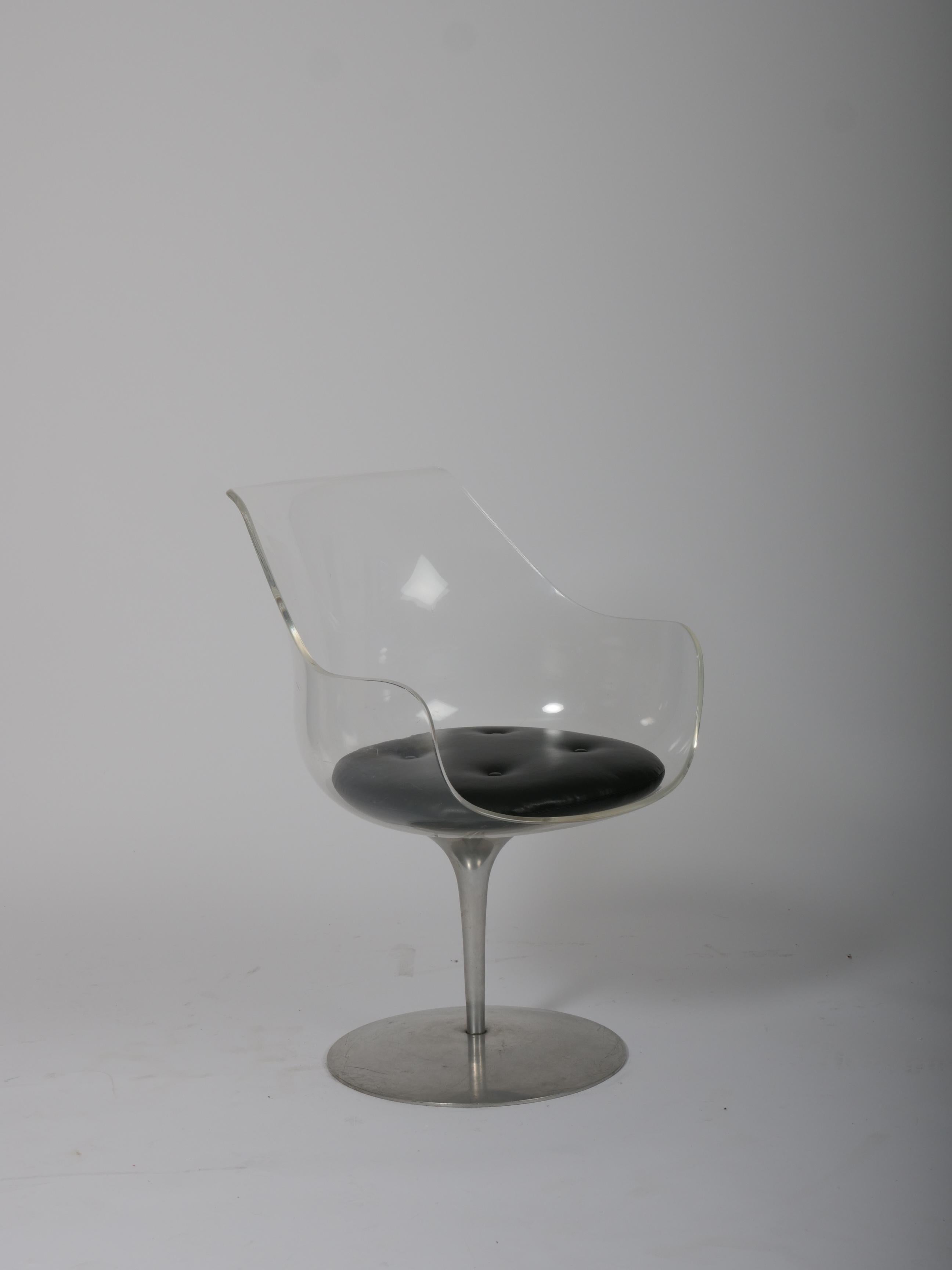 Champagne chair by Erwine and Estelle Laverne for Formes Nouvelles ...