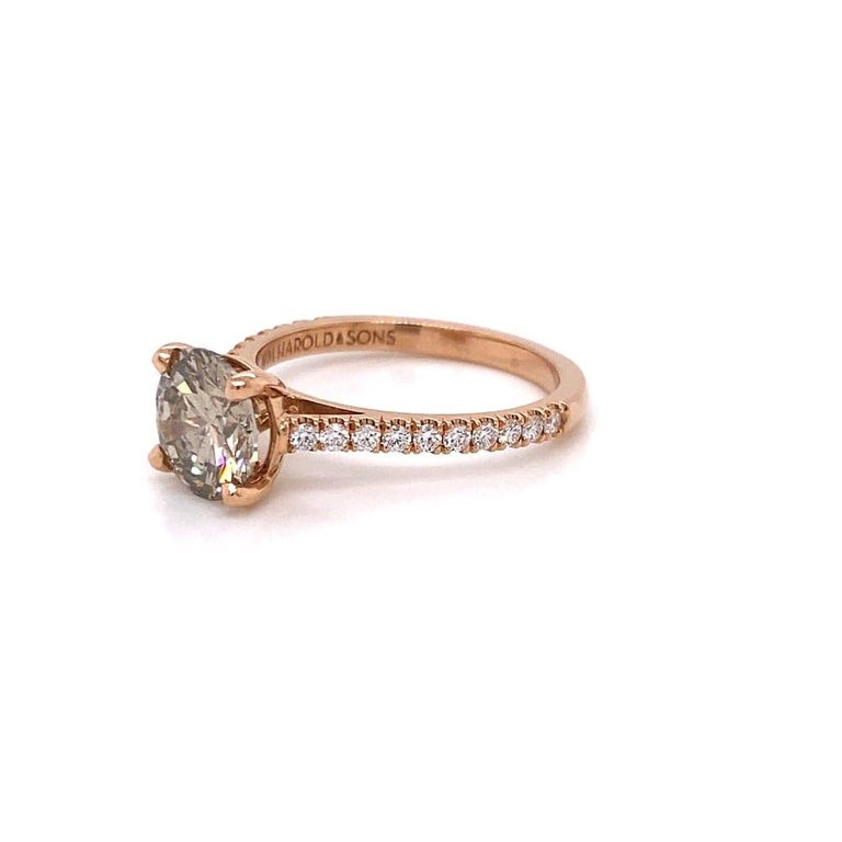 Champagne Colored Diamond Ring For Sale at 1stDibs