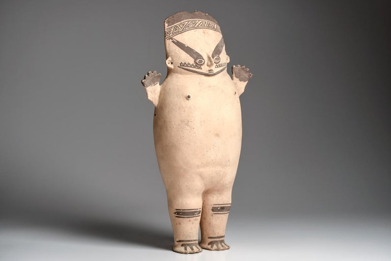 Chancay Large Standing Female Cuchimilco For Sale at 1stDibs