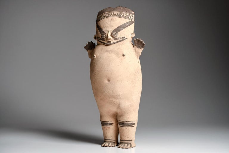 Chancay Large Standing Female Cuchimilco For Sale at 1stDibs