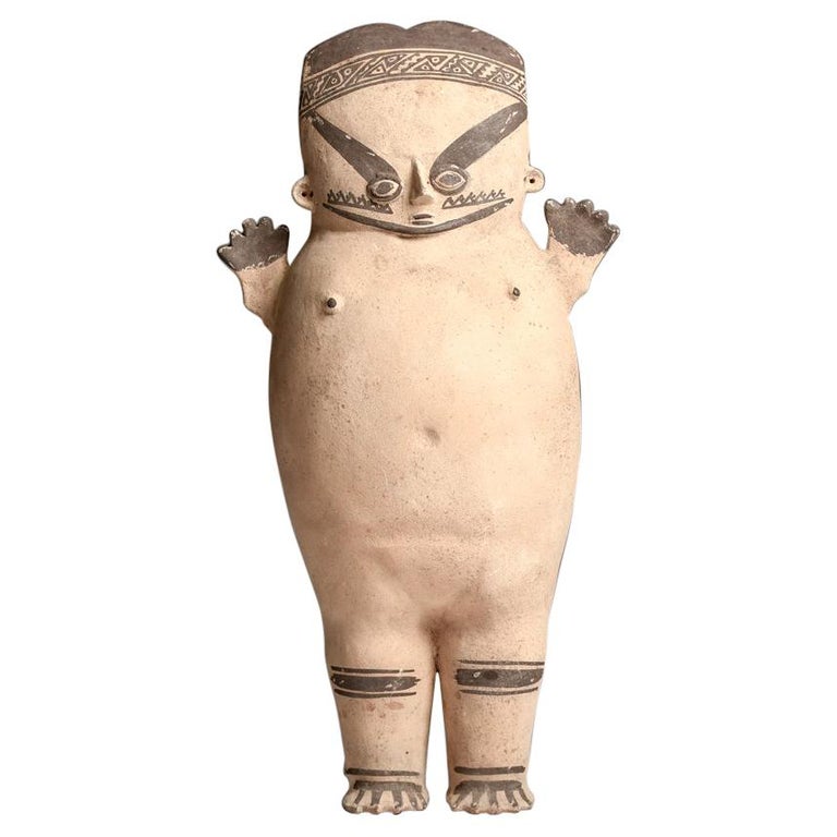 Chancay Large Standing Female Cuchimilco For Sale at 1stDibs