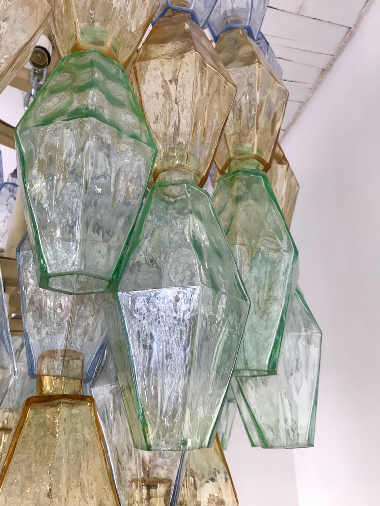 Chandelier Carlo Scarpa Venini Murano Polyhedron Glass, Italy, 1960s at ...