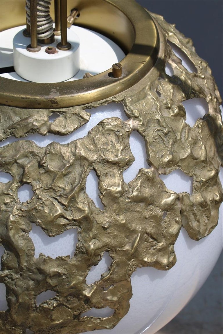 Chandelier Minimalist Brass structure Esperia Angelo Brotto Pulegoso ...