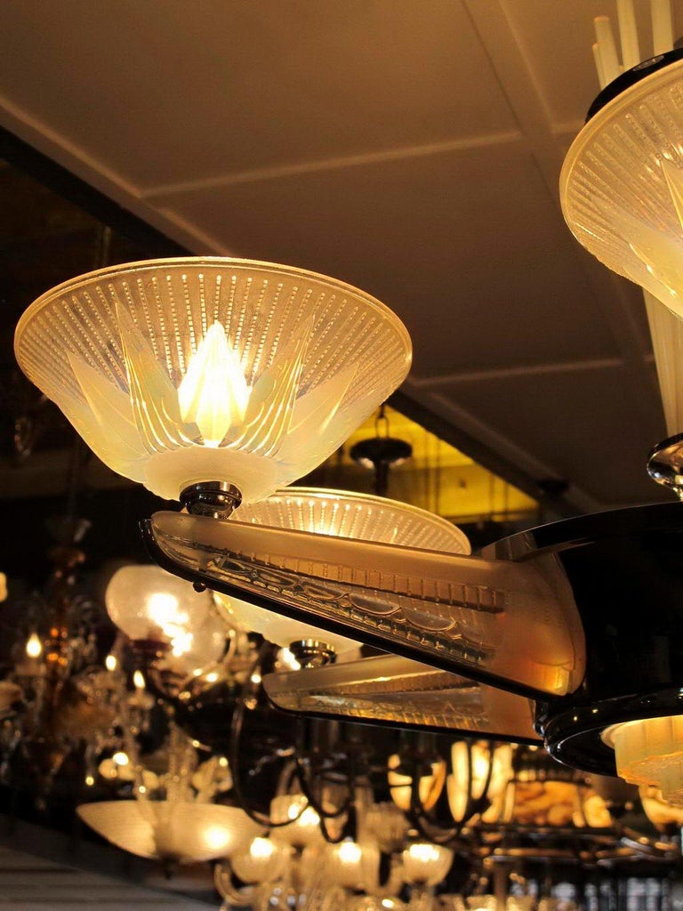 Chandelier Sign "C. Leleu" Jugendstil, Art Nouveau, 1900 For Sale at ...