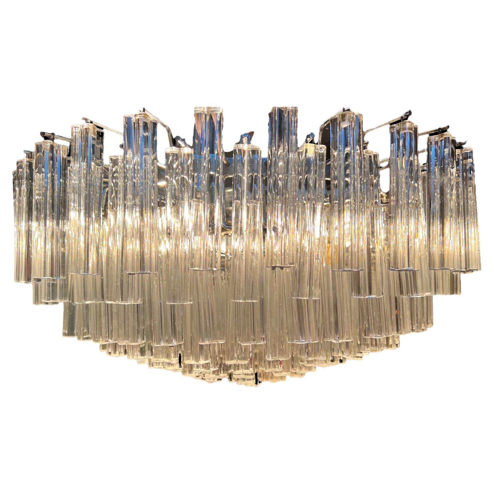 Vistosi Stone SP LED Pendant Light in Crystal and White by Hangar ...
