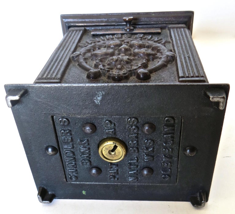 "Chandler's Bank" Mechanical Bank, American, circa 1900 For Sale at 1stDibs
