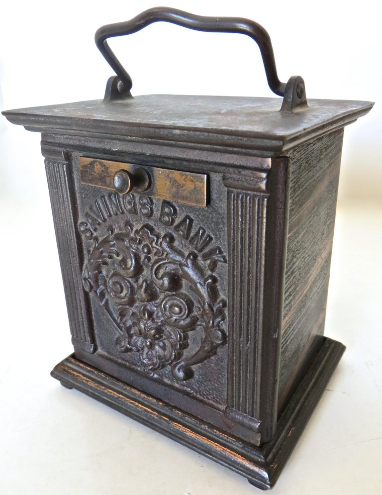 "Chandler's Bank" Mechanical Bank, American, circa 1900 For Sale at 1stDibs