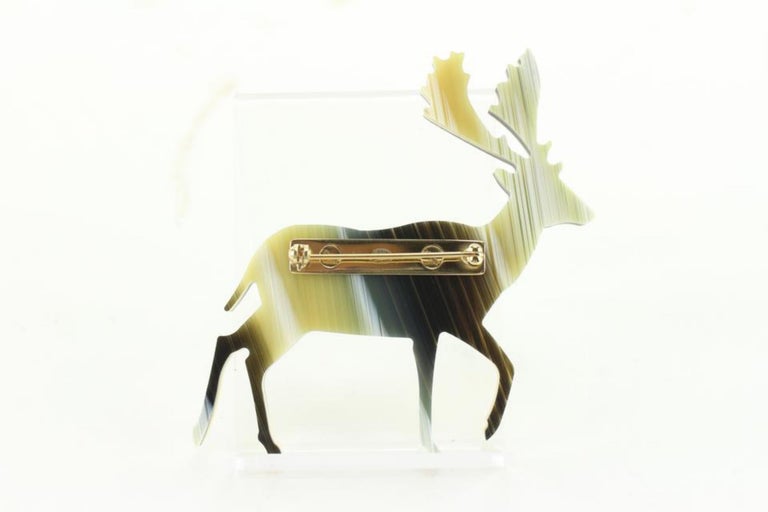 Chanel 01A Reindeer CC Brooch Deer Motif 20ck76s For Sale at 1stDibs