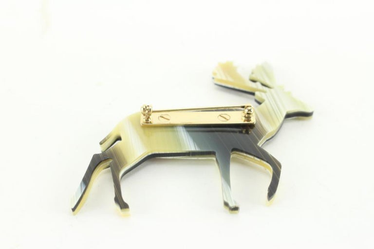 Chanel 01A Reindeer CC Brooch Deer Motif 20ck76s For Sale at 1stDibs