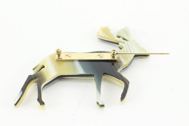 Chanel 01A Reindeer CC Brooch Deer Motif 20ck76s For Sale at 1stDibs