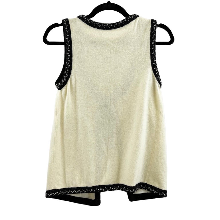 CHANEL -03C Cruise Resort 2003 Cashmere 2 Piece Knit Dress and Vest US ...