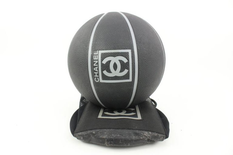 Chanel 04P Black x Grey Sports Logo CC Basketball with Net Bag 6ca126s ...