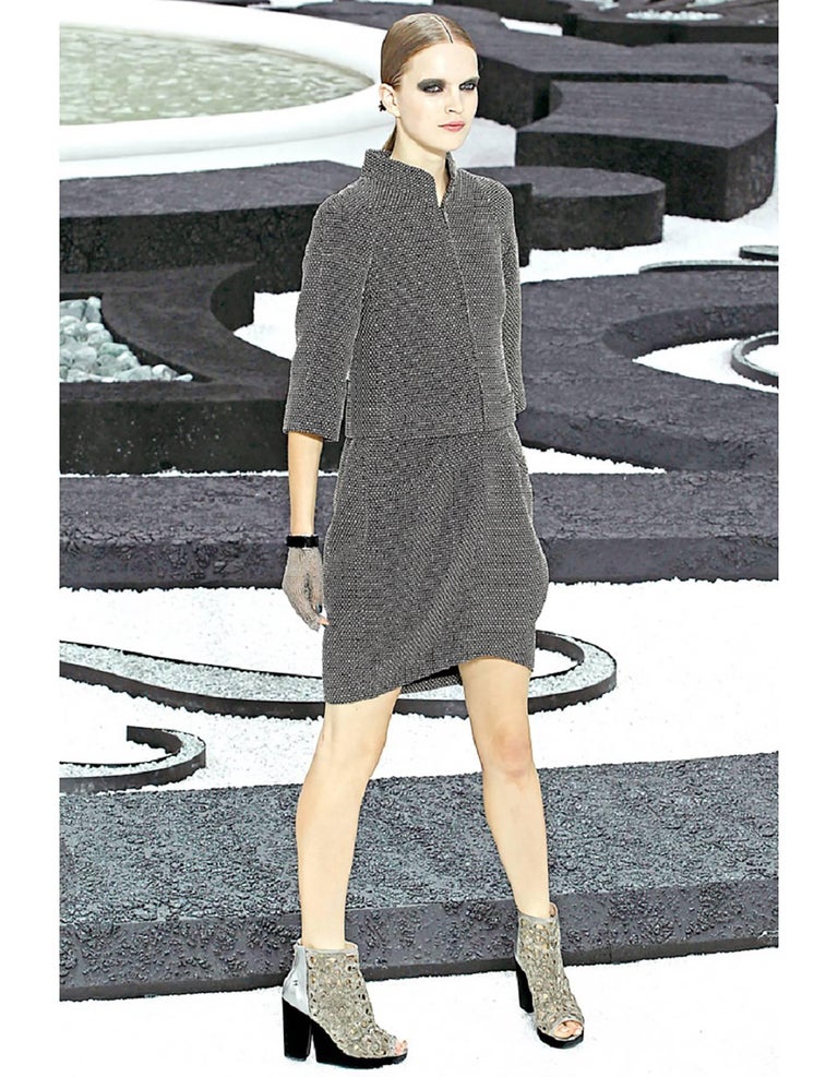 CHANEL '11 Runway Handmade Floral Chain Platform Booties sz 41 at 1stDibs