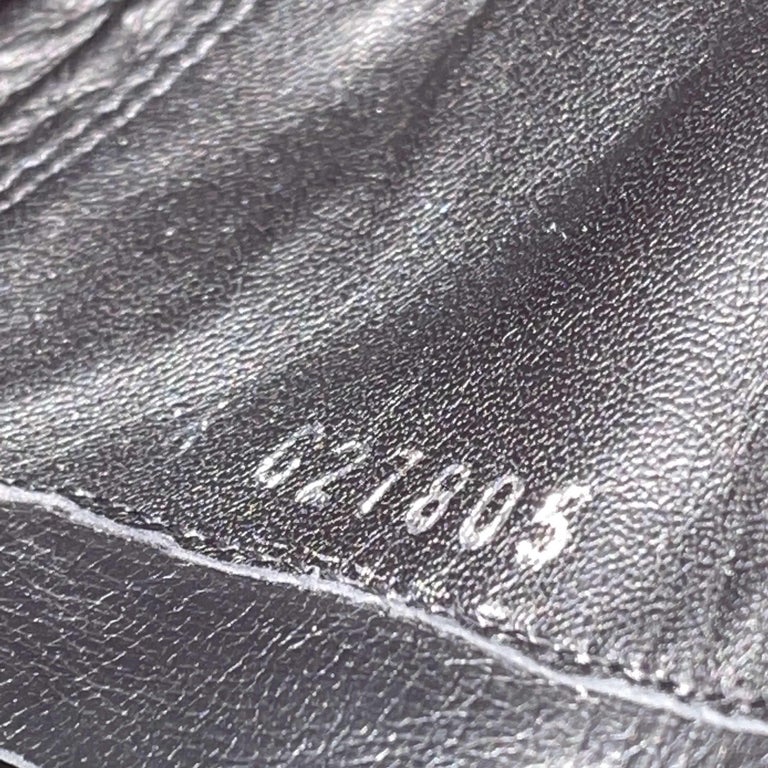 CHANEL 14B CC Black Leather Buckle Moto Biker Boots 38 US 8 For Sale at ...