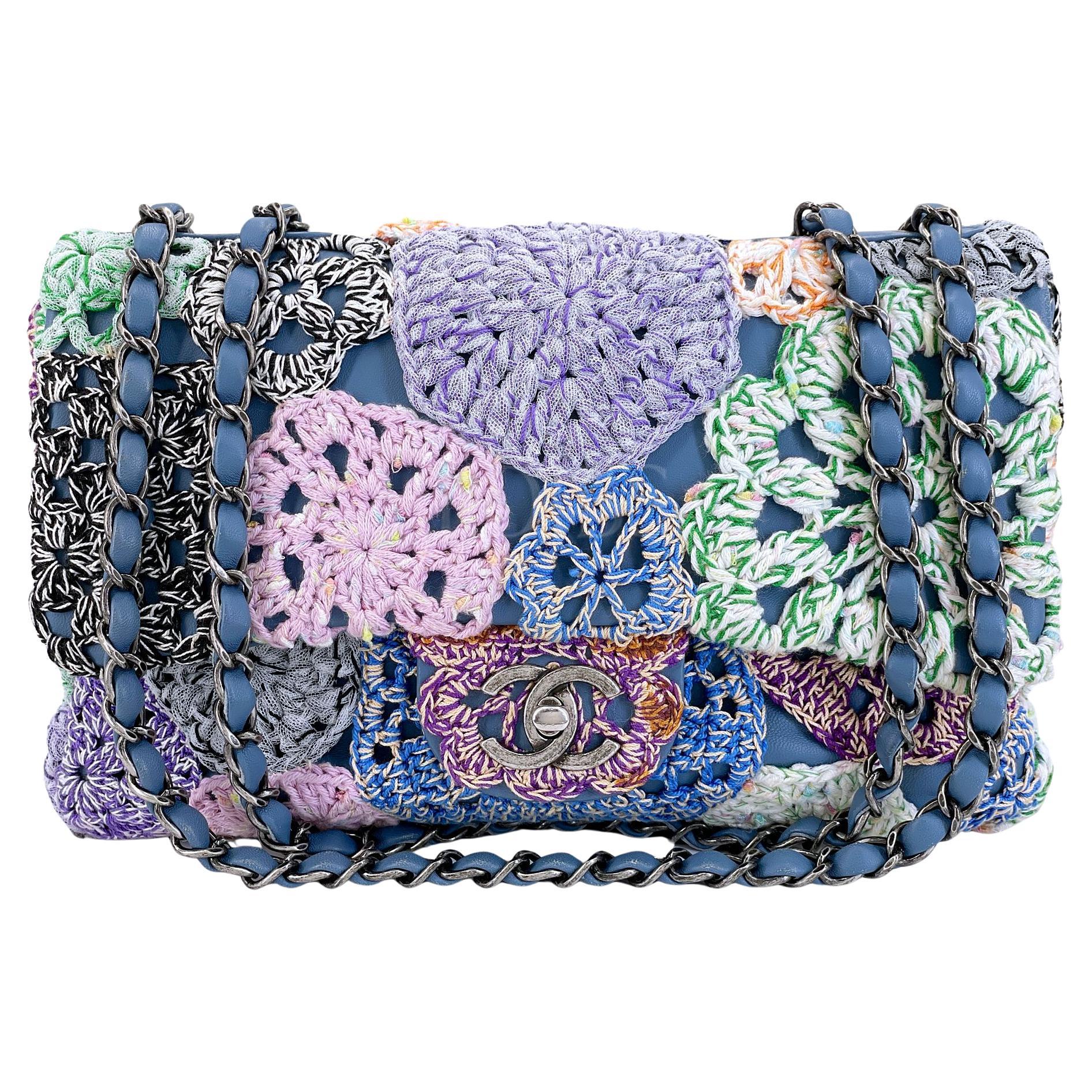 Chanel 16C Paris Seoul Rainbow Crochet Flap Bag RHW 68424 For Sale at ...