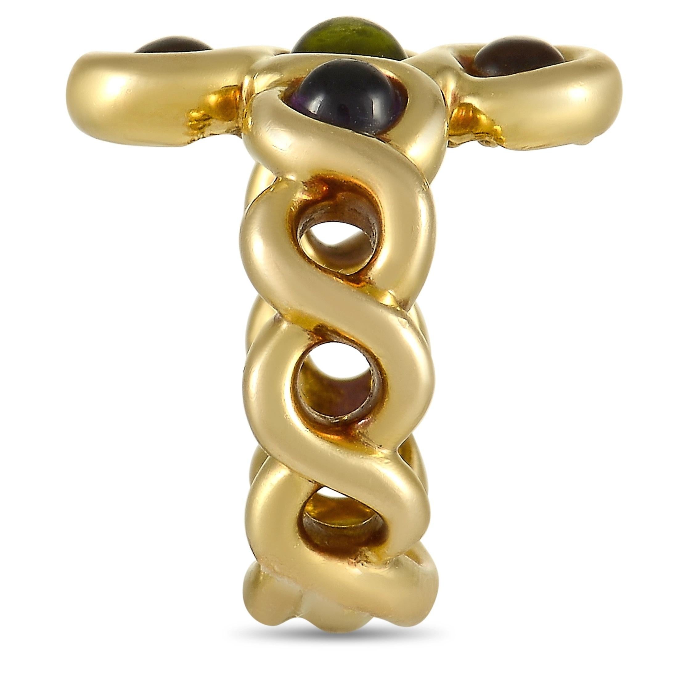 Chanel 18K Yellow Gold Multicolor Gemstone Ring at 1stDibs | chanel ...