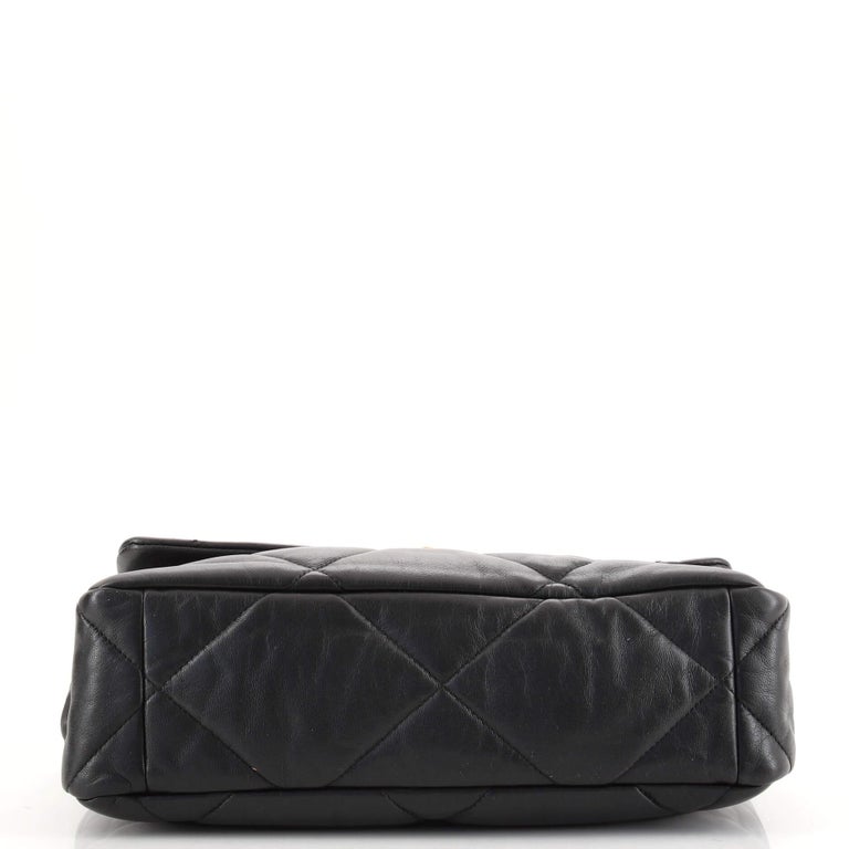 Chanel 19 Flap Bag Quilted Goatskin Large at 1stDibs