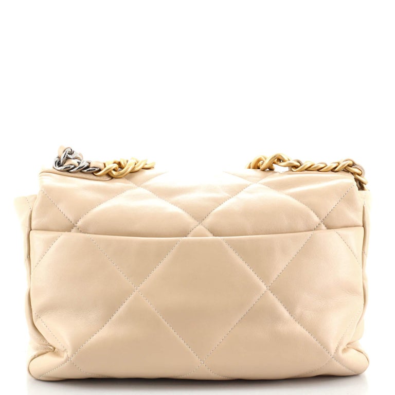 Chanel 19 Flap Bag Quilted Lambskin Large at 1stDibs
