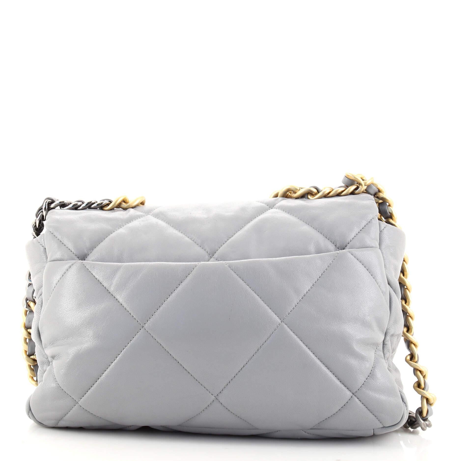 Chanel 19 Flap Bag Quilted Lambskin Large at 1stDibs | chanel bag ...